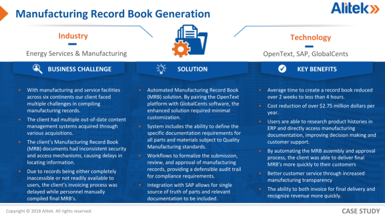 Alitek MRB Case Study - Alitek